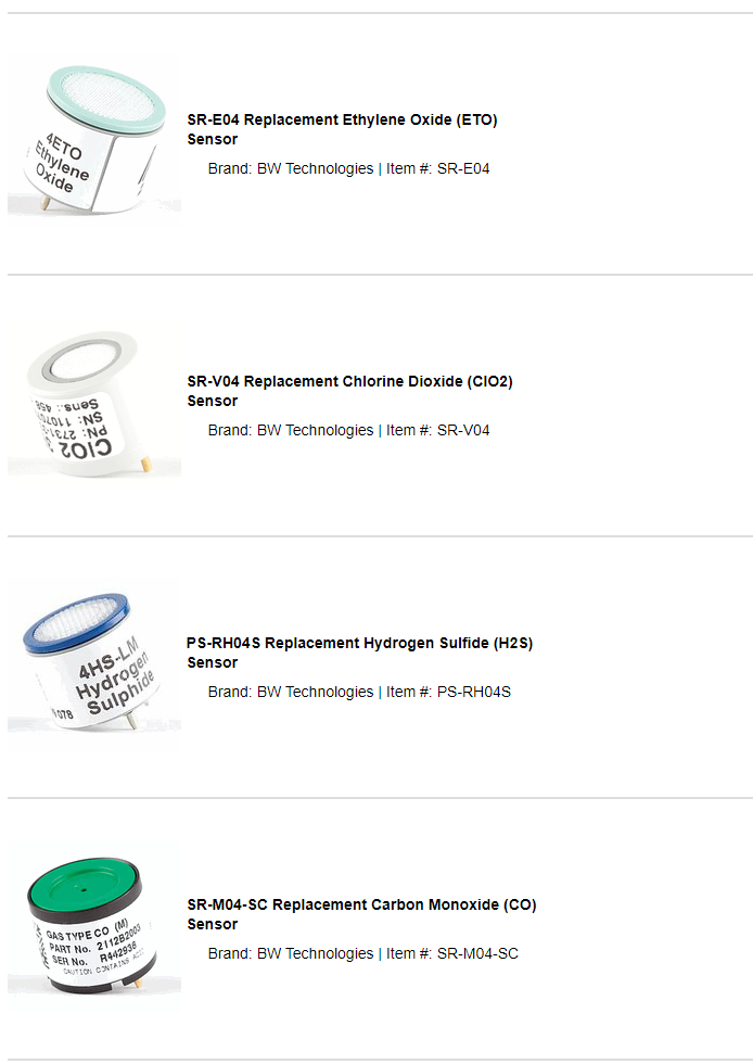 Honeywell BW Replacement Sensors